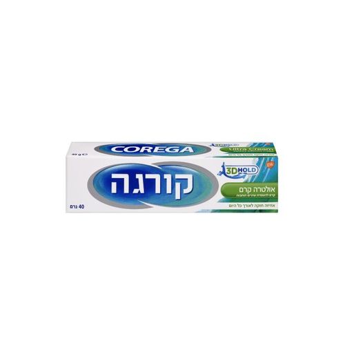 Corega Ultra Cream Tube 4 | משחות לחיזוק שיניים תותבות