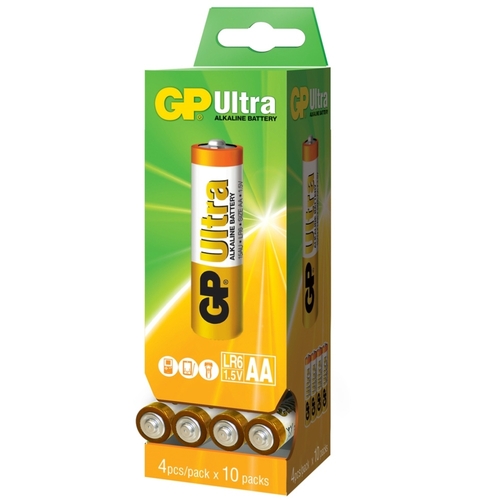 40 סוללות GP ULTRA ALKALI | סוללות וציוד נלווה